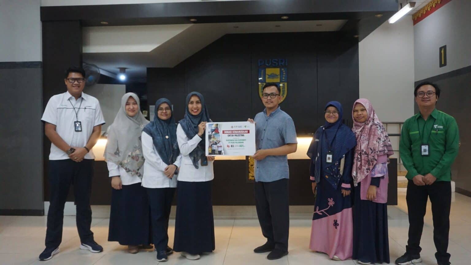 PT Pusri Palembang Salurkan Dana Kemanusiaan untuk Palestina