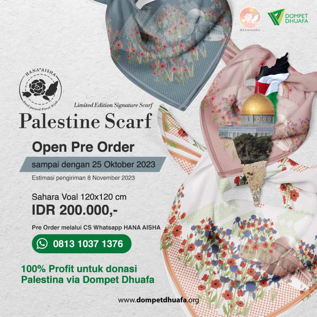 Palestine Scarf: Solidaritas Hana Aisha untuk Palestina