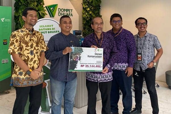 HIMPSI Donates Humanitarian Donations via Dompet Dhuafa